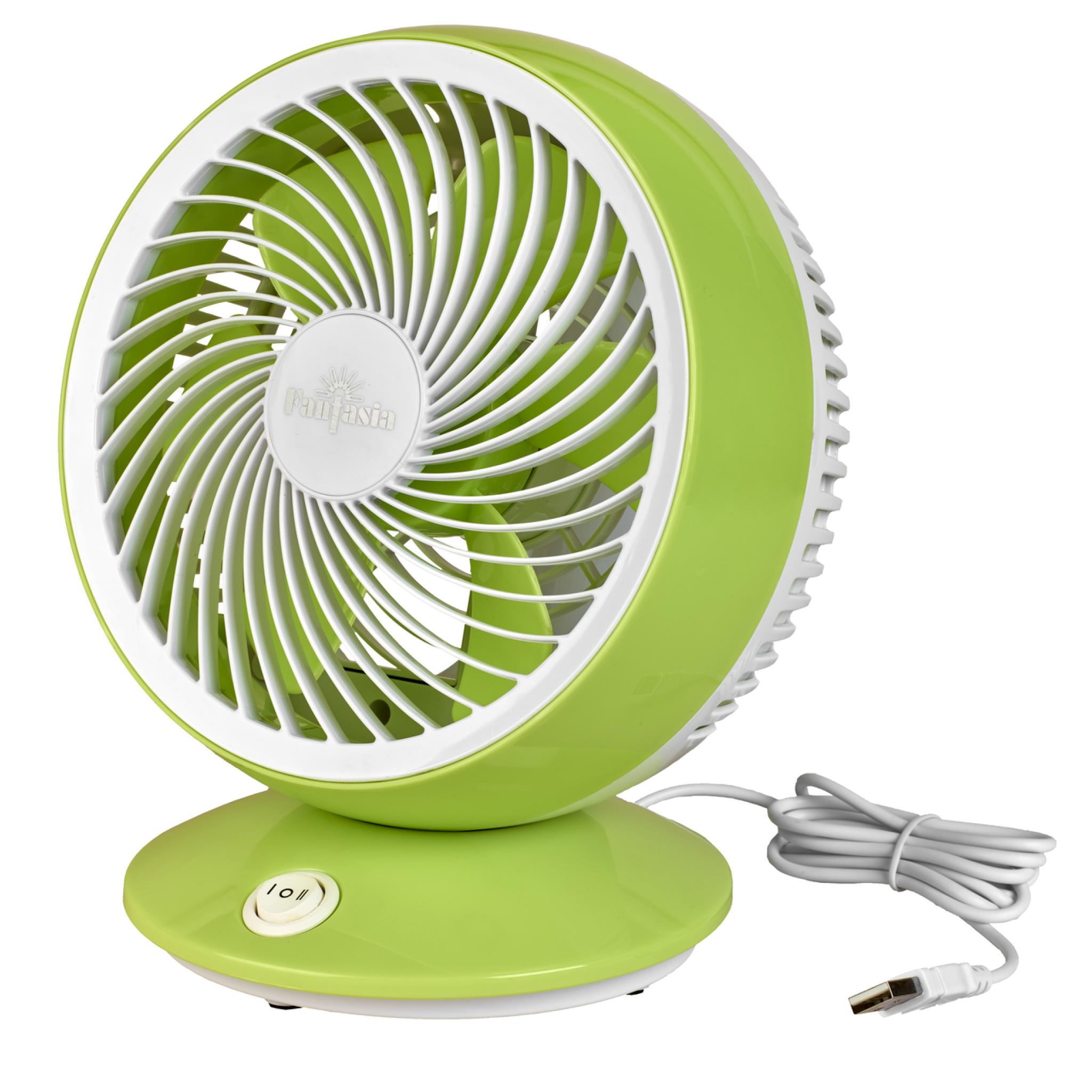 USB 6" Desk Fan - Green