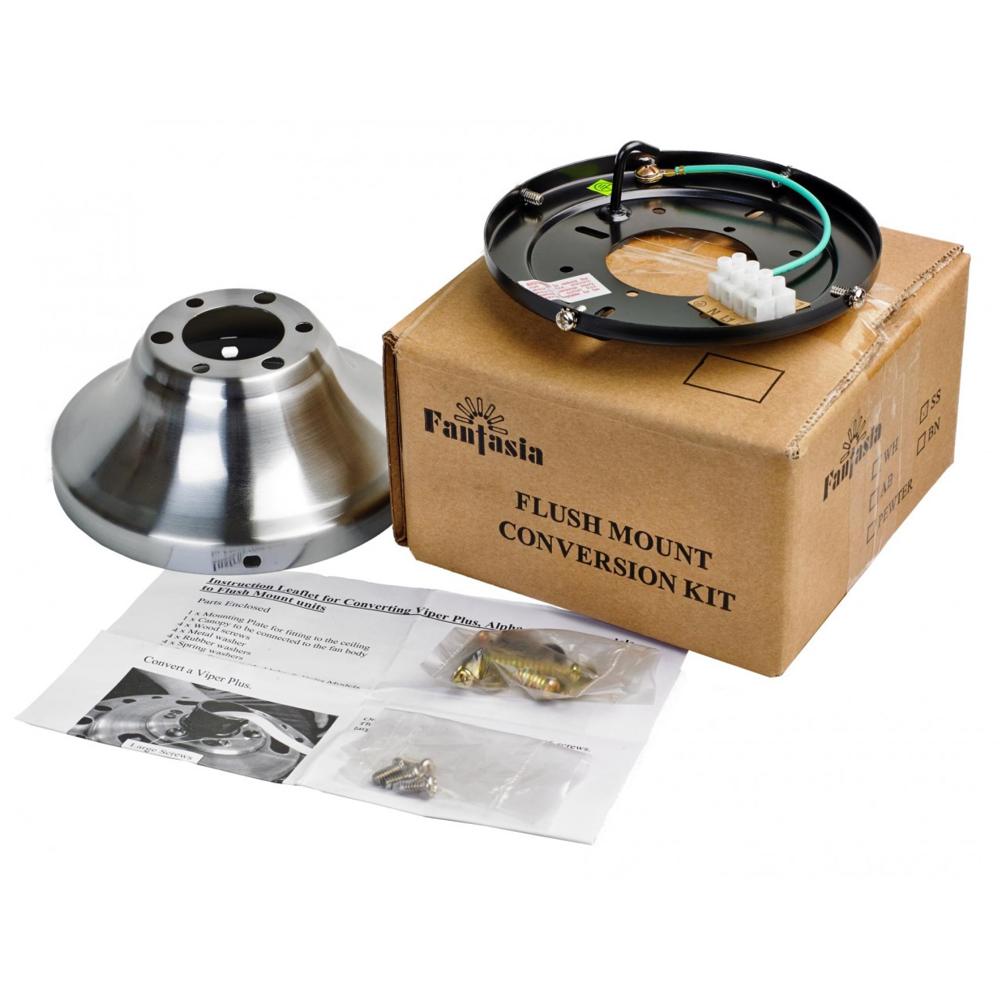 Flush Mount Ceiling Fan Canopy Kits | Shelly Lighting